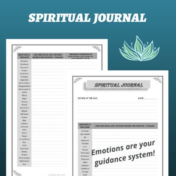 Spiritual journal black | Etsy