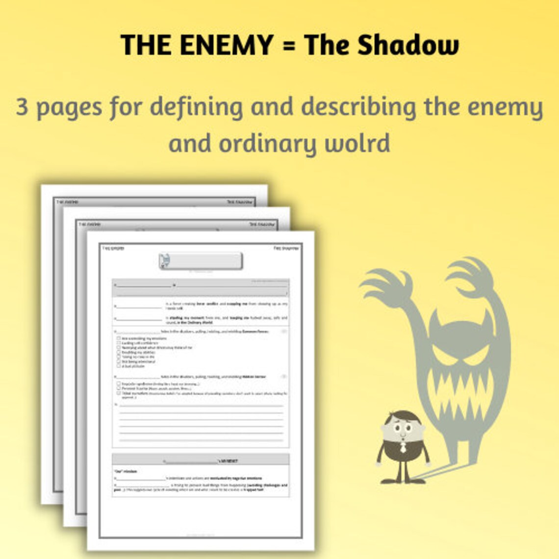 ALTER EGO EFFECT Worksheets / Workbook for Todd Hermans - Etsy UK