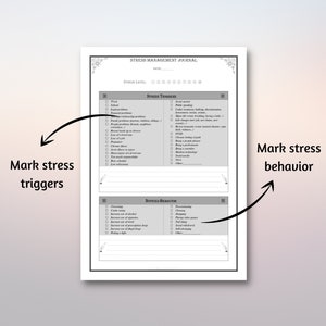 Stress Management Journal - Black - Etsy
