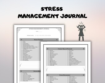 Stress Reduction Checklist Stress Tracker Stress Management Stress ...