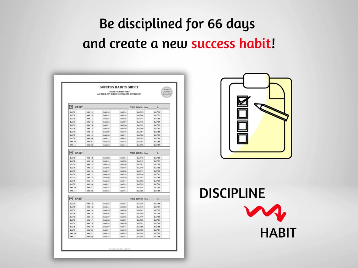 THE ONE THING Worksheets / Planner - Black (for Gary Keller’s Book) - Etsy