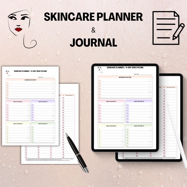 Skincare Journal - Etsy