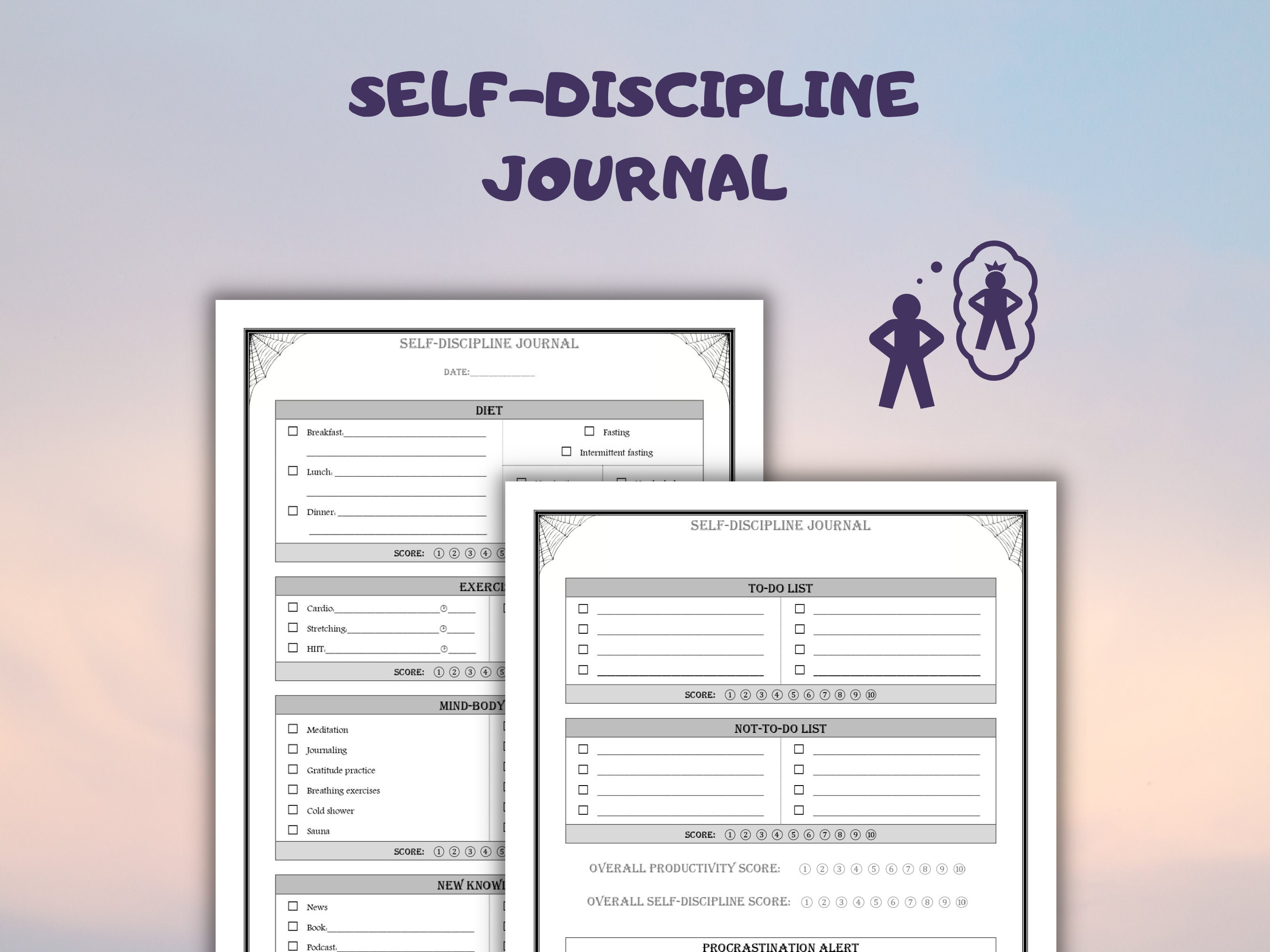 Self-discipline Journal - Etsy