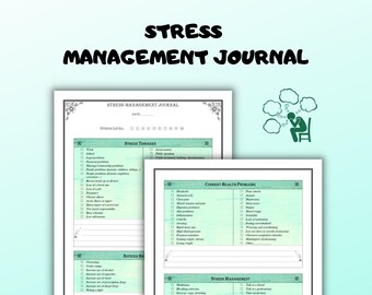 Stress Control Checklist Stress Tracker Stress Management Stress ...