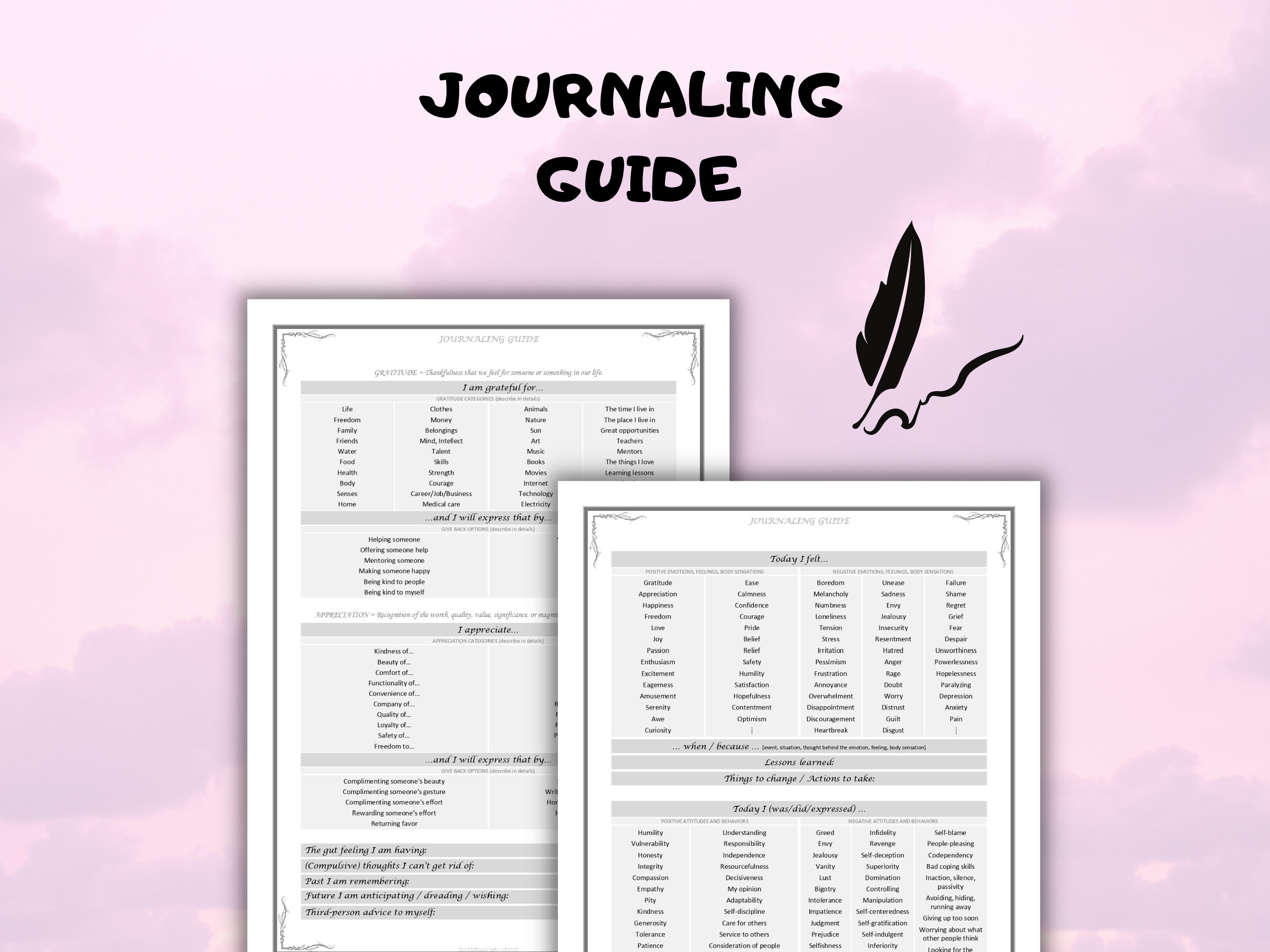 Journaling Guide - Etsy
