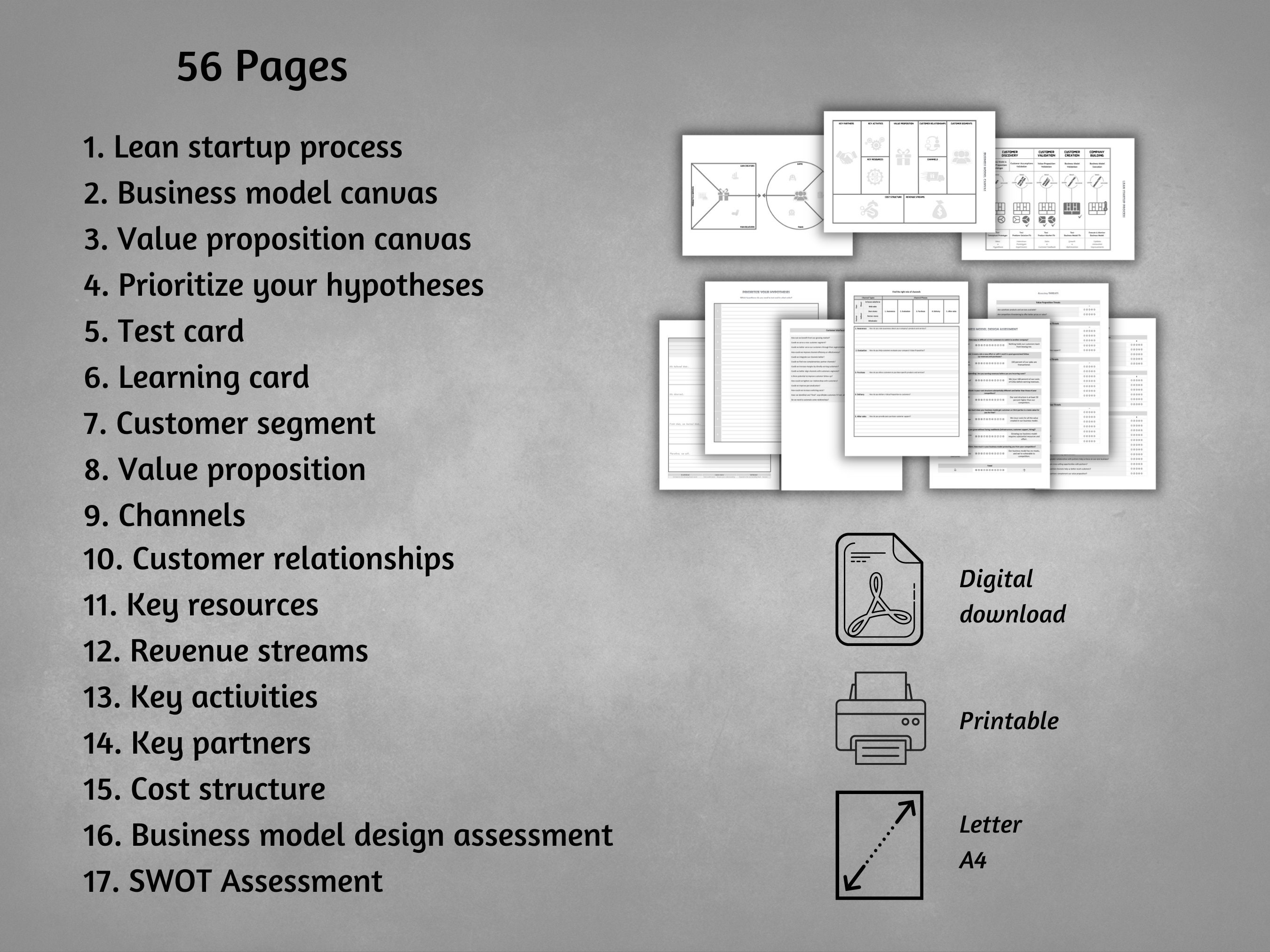 BUSINESS MODEL Worksheets - Etsy
