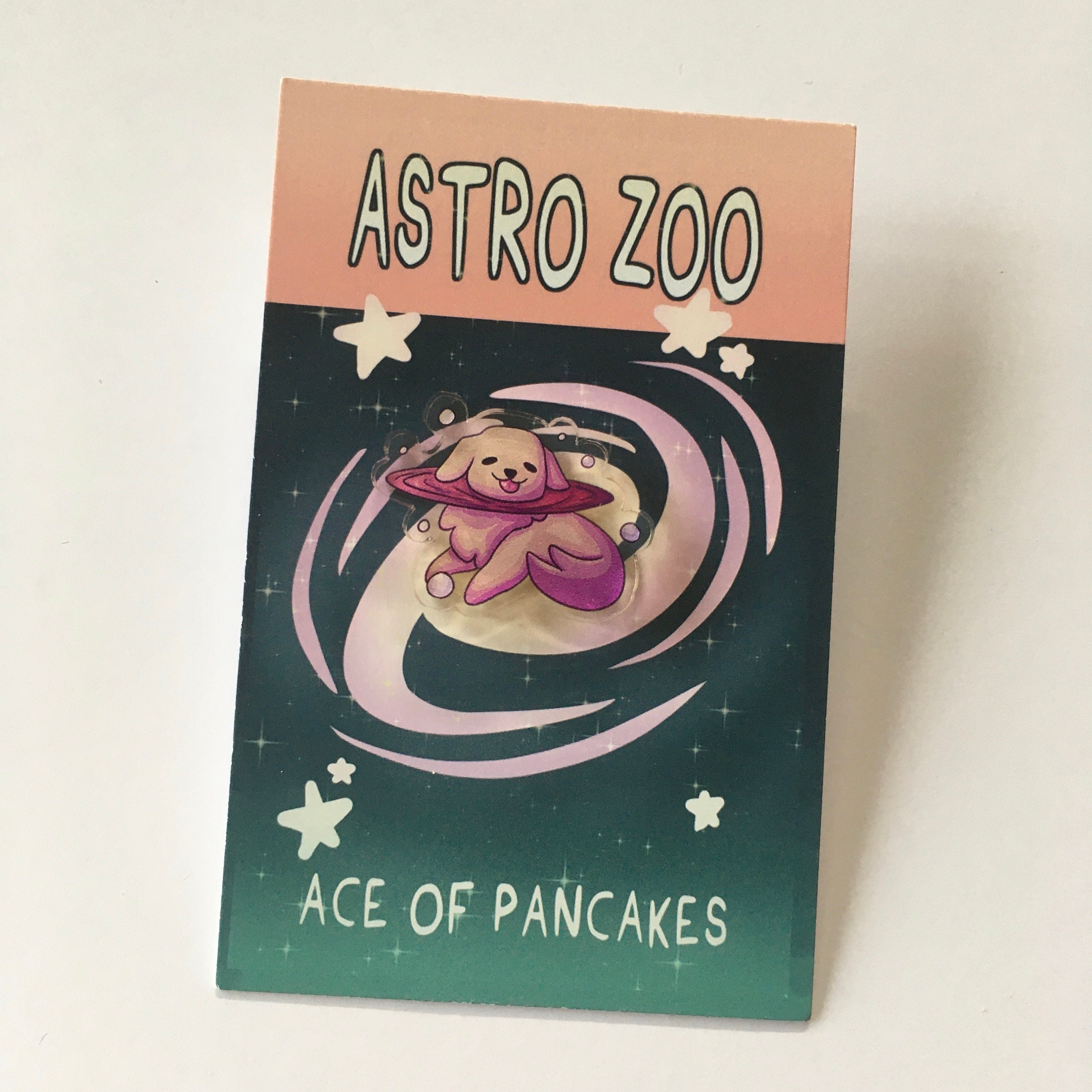 Astro Zoo Saturn Dog - Space Animal Acrylic Pin - Etsy