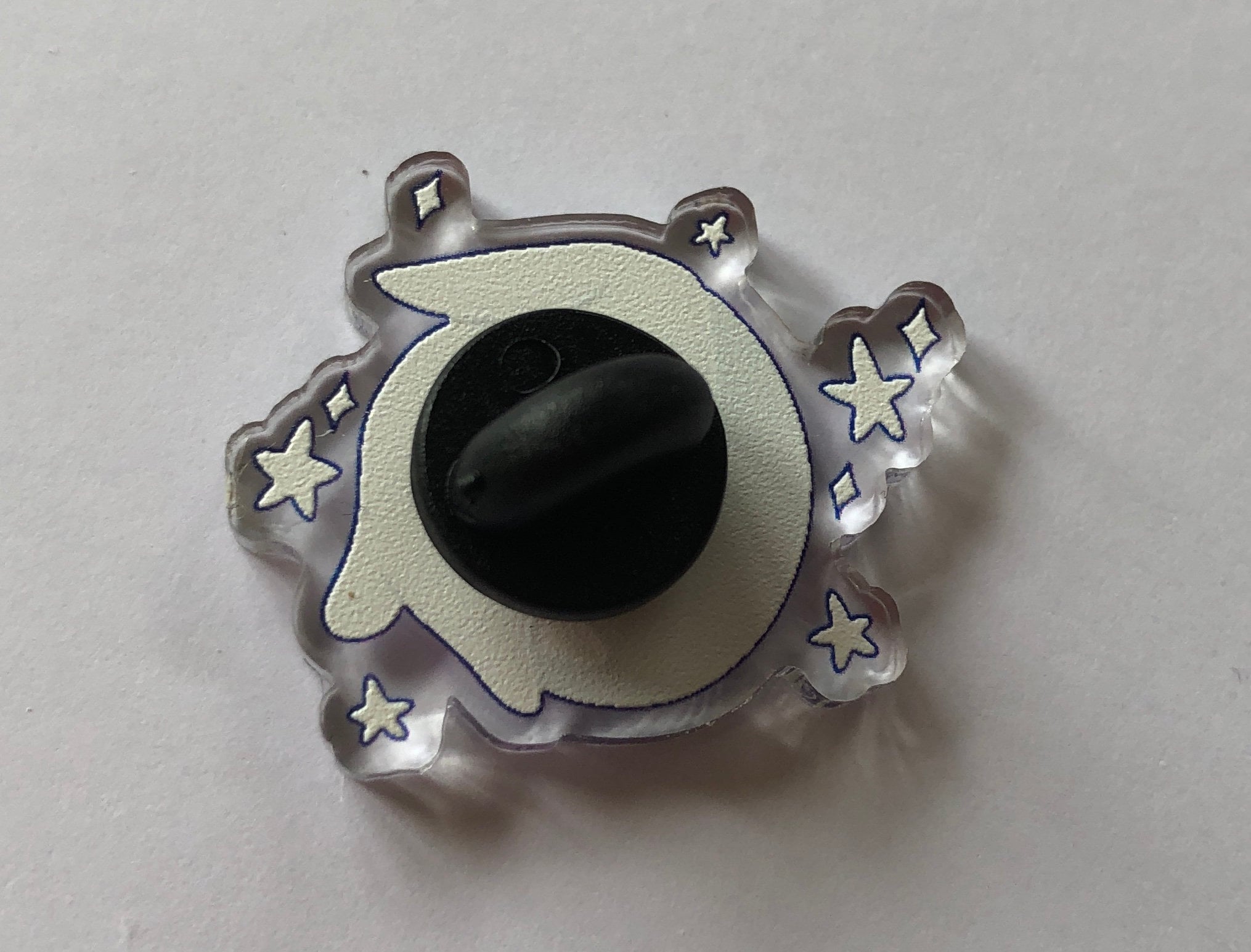 Astro Zoo Moon Rabbit Space Animal Acrylic Pin - Etsy