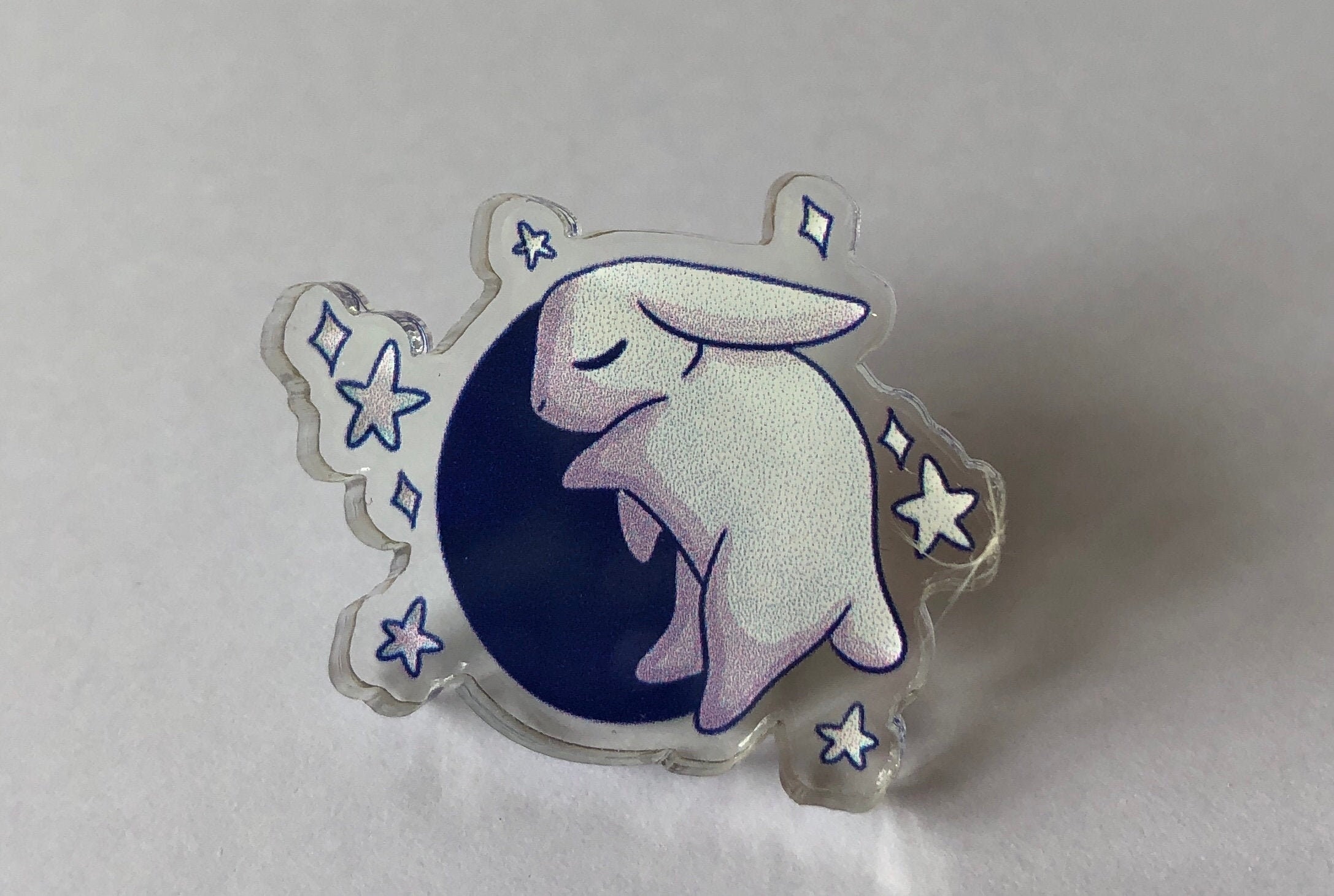 Astro Zoo Moon Rabbit Space Animal Acrylic Pin - Etsy