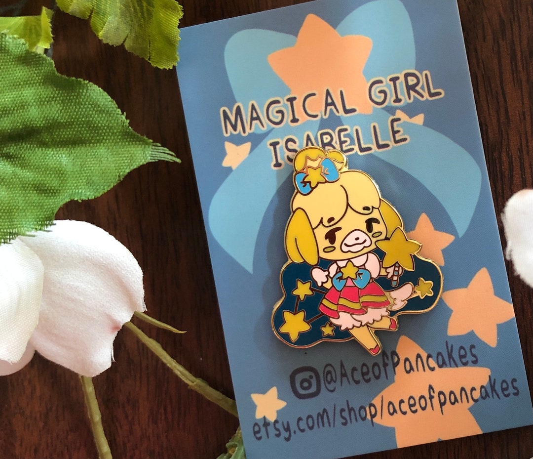 Animal Crossing Magic: Magical Girl Isabelle - Hard Enamel Pin - Etsy