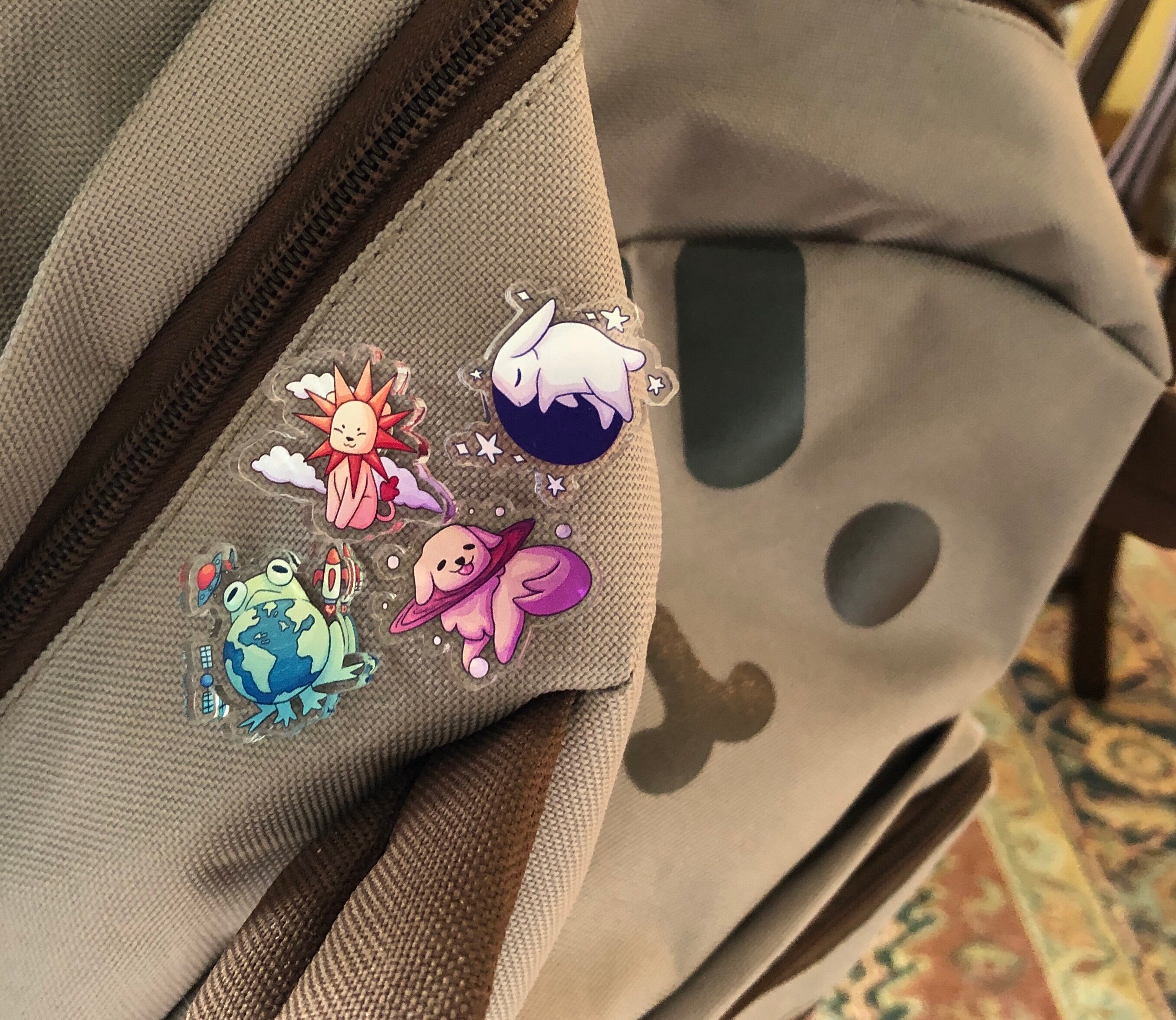 Astro Zoo Moon Rabbit Space Animal Acrylic Pin - Etsy