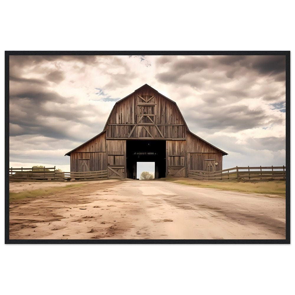 Rustic Barn, Modern Farmhouse Design, Rural Wall Art, Farmhouse Home ...
