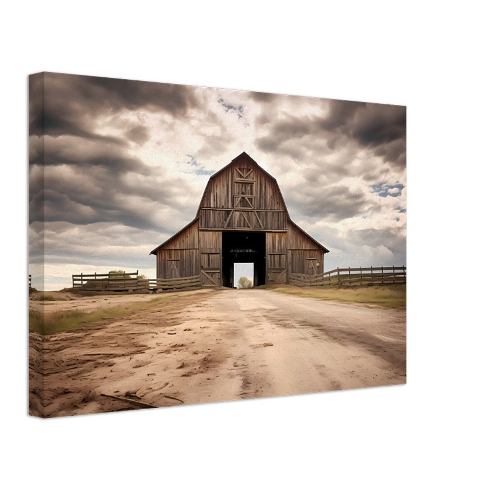 Rustic Barn, Modern Farmhouse Design, Rural Wall Art, Farmhouse Home ...