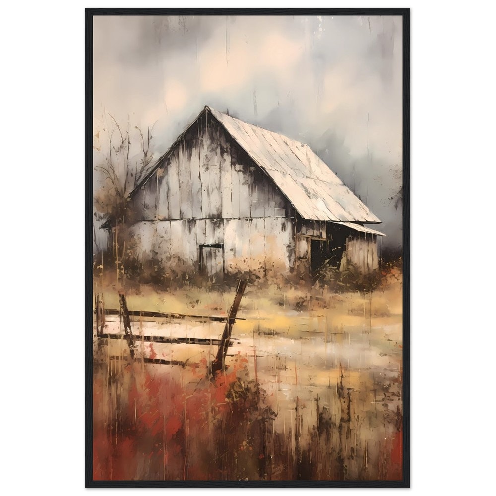 Abstract Rustic Barn, Old Rustic Barn, Modern Farmhouse Decor ...