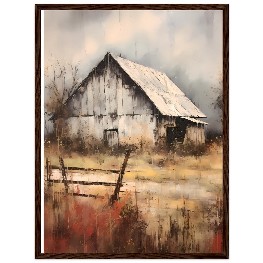 Abstract Rustic Barn, Old Rustic Barn, Modern Farmhouse Decor ...