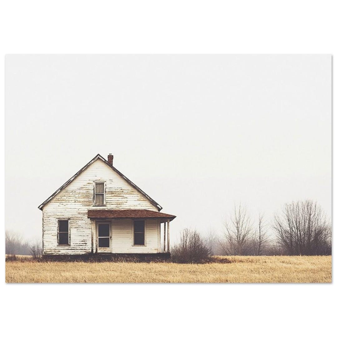 Vintage White Farmhouse Wall Art – Rustic Country Home Decor ...