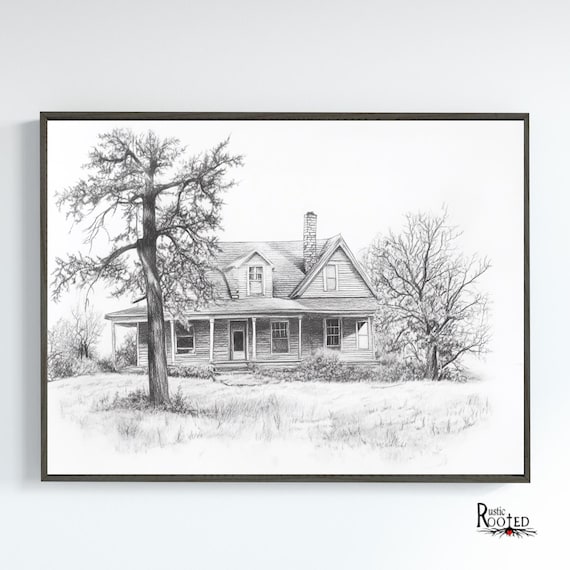 Rustic Drawings Art