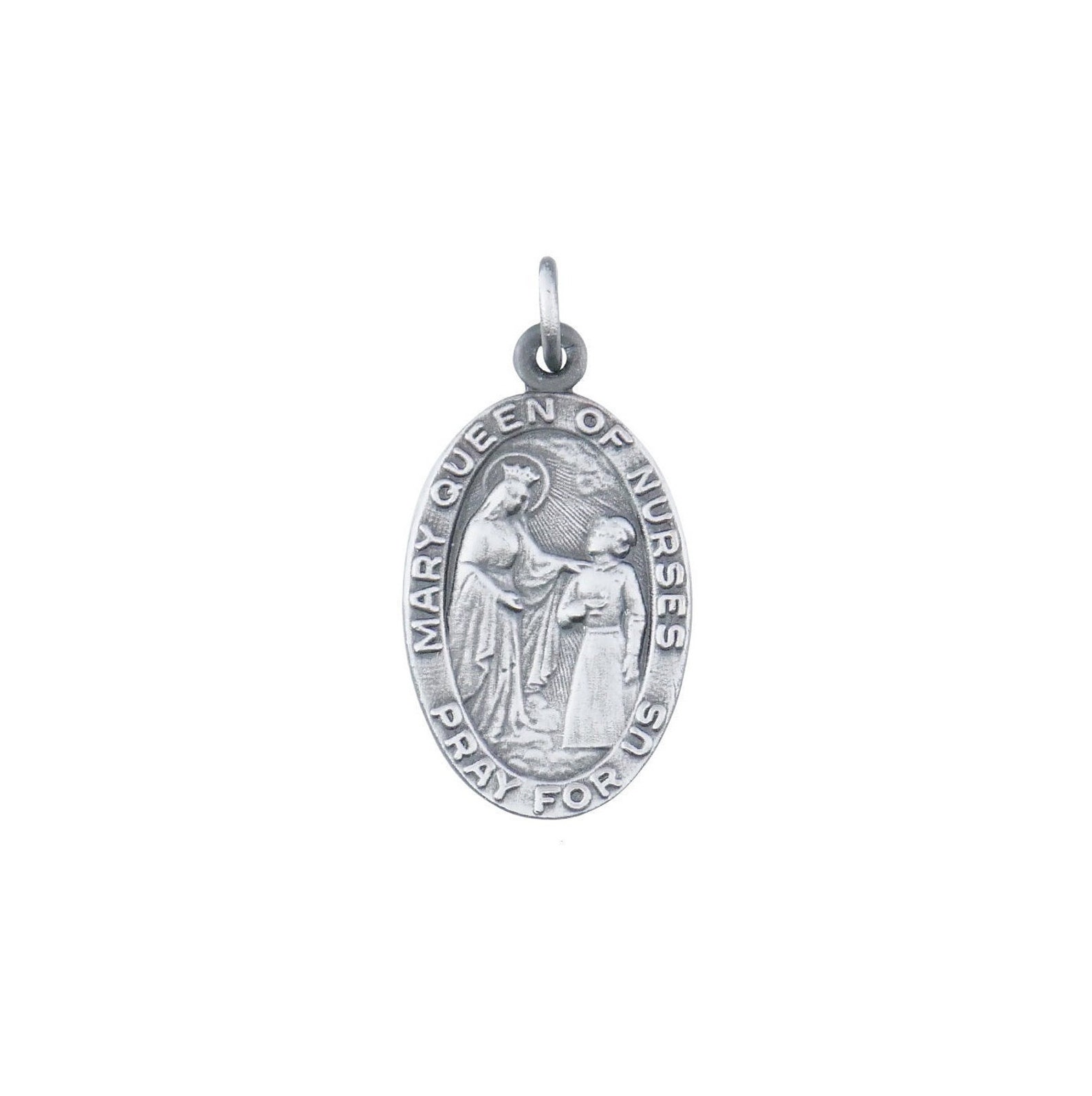 Mary Queen of Nurses Medal With God Bless Nurses Prayer Card - Etsy