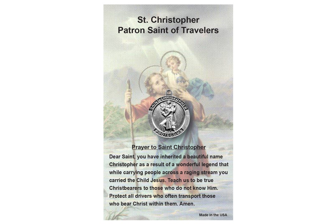 St. Christopher Patron Saint of Travelers Medal - Etsy