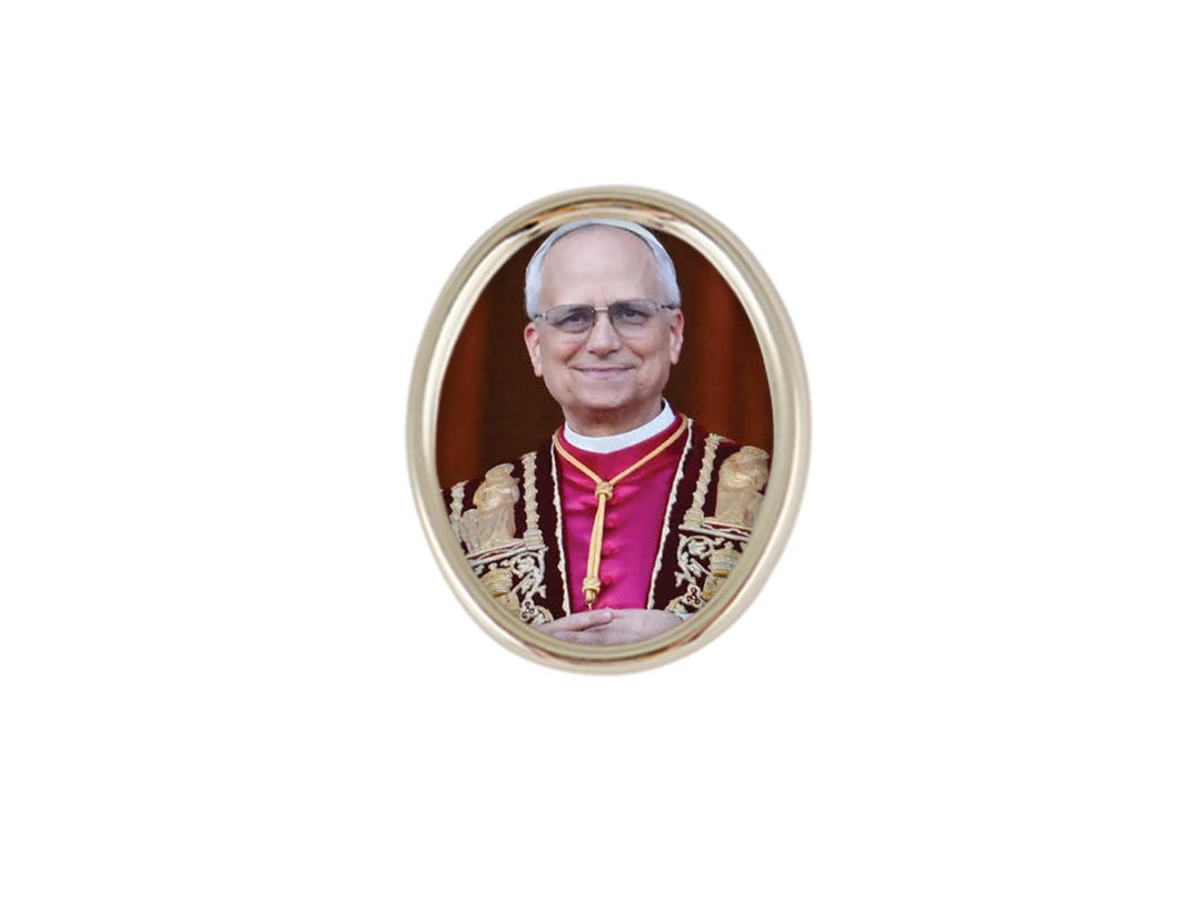 Pack of One Dozen Pope Leo XIV Photo Lapel Pins (other Quantities ...