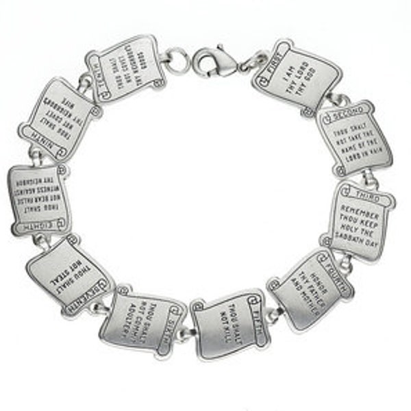Ten Commandment Bracelet - Etsy
