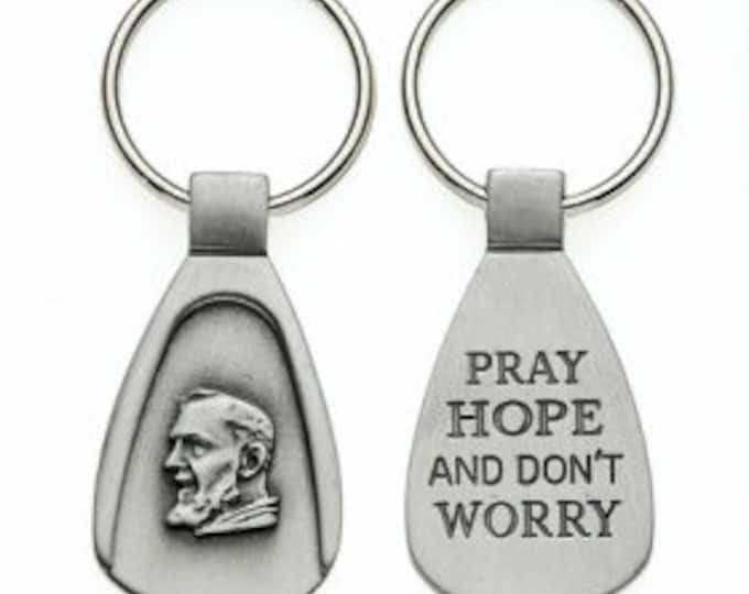 St. Padre Pio Religious Key Ring - Etsy