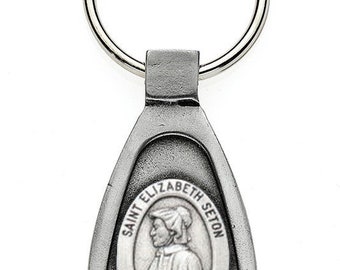 St Elizabeth Ann Seton Medal Italy Key Ring Gift Box & Prayer Card - Etsy