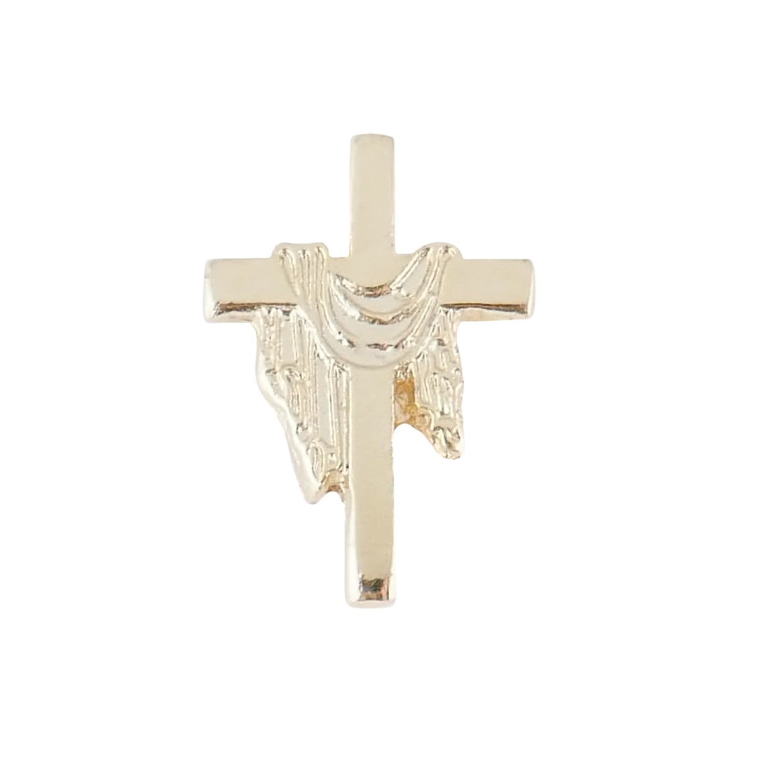 Pack of One Dozen Lent Cross With Robe Lapel Pins (other Quantities ...