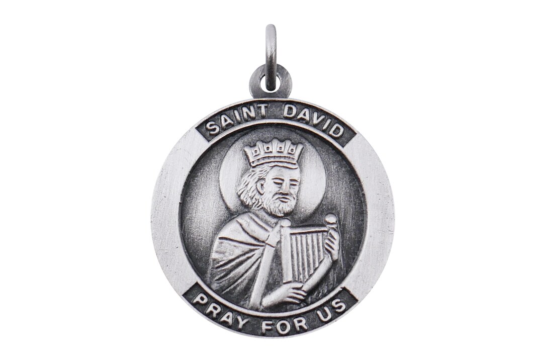 St. David "pray for Us" Brass Medal (made in USA) - Etsy