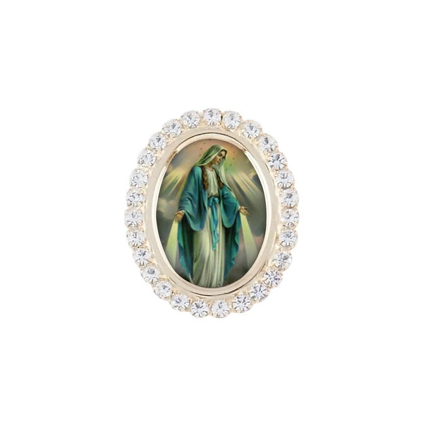Virgin Mary Pin - Etsy