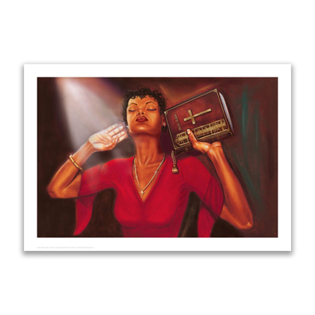 I Hear You Lord by Fred Mathews, Black Religious Art, Black Christian ...