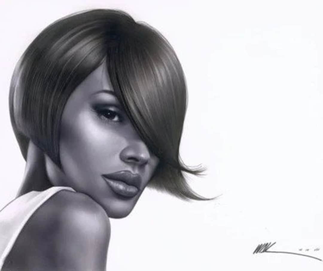 Coco by Kevin Williams, WAK Art, Art by Black Artist, Black Salon Art, Black Hairdresser Art ...