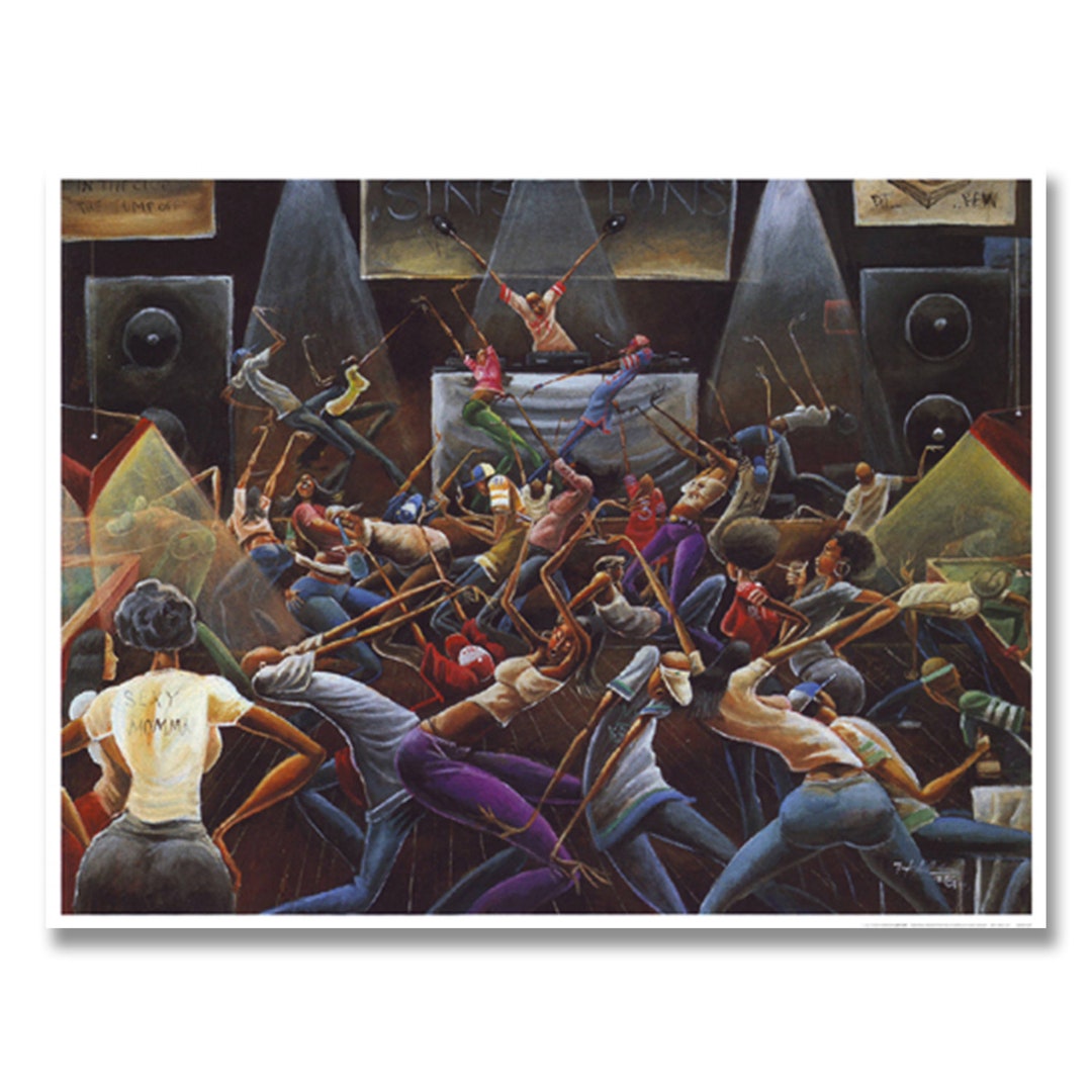 Jump off by Frank Morrison, Black Dancing Art, Black Music Art, Black ...