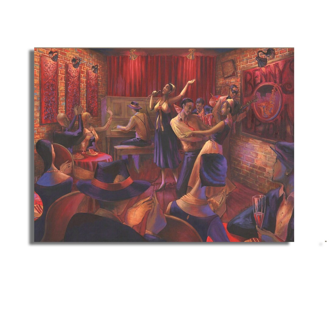 Benny's Uptown by John Holyfield, Jazz Art, Music Art, African American ...