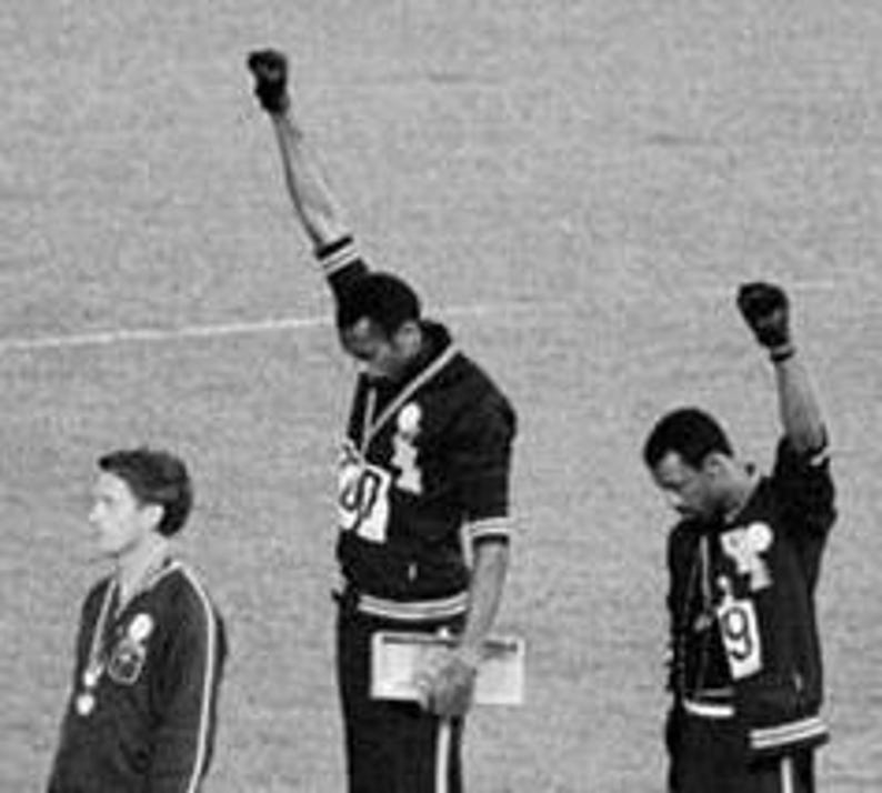 Black Power Olympic Medalists, Mexico City, 1968, African American Art ...