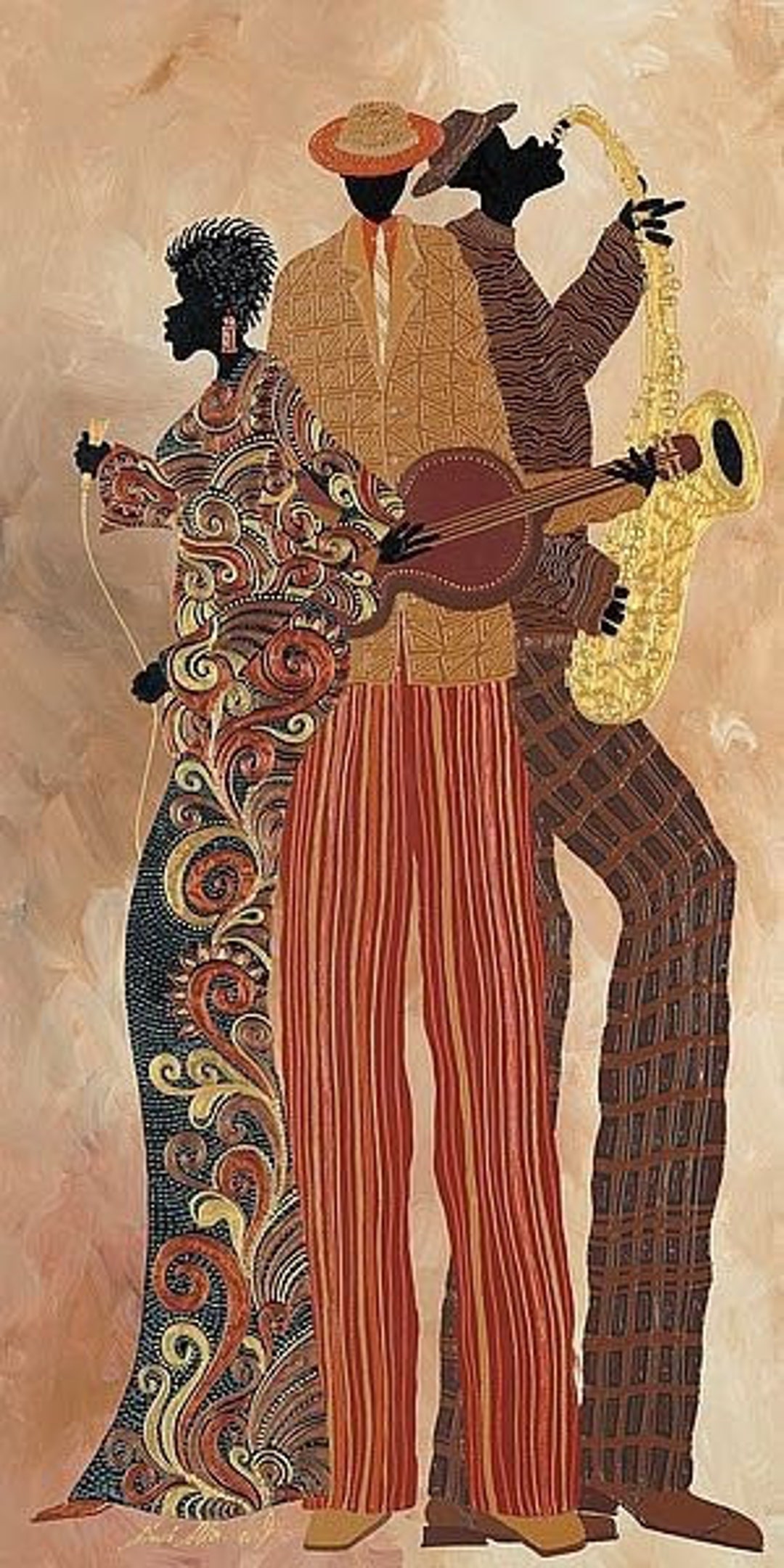 Down to the Bass by Stuart Mcclean, African American Art, Black Art ...