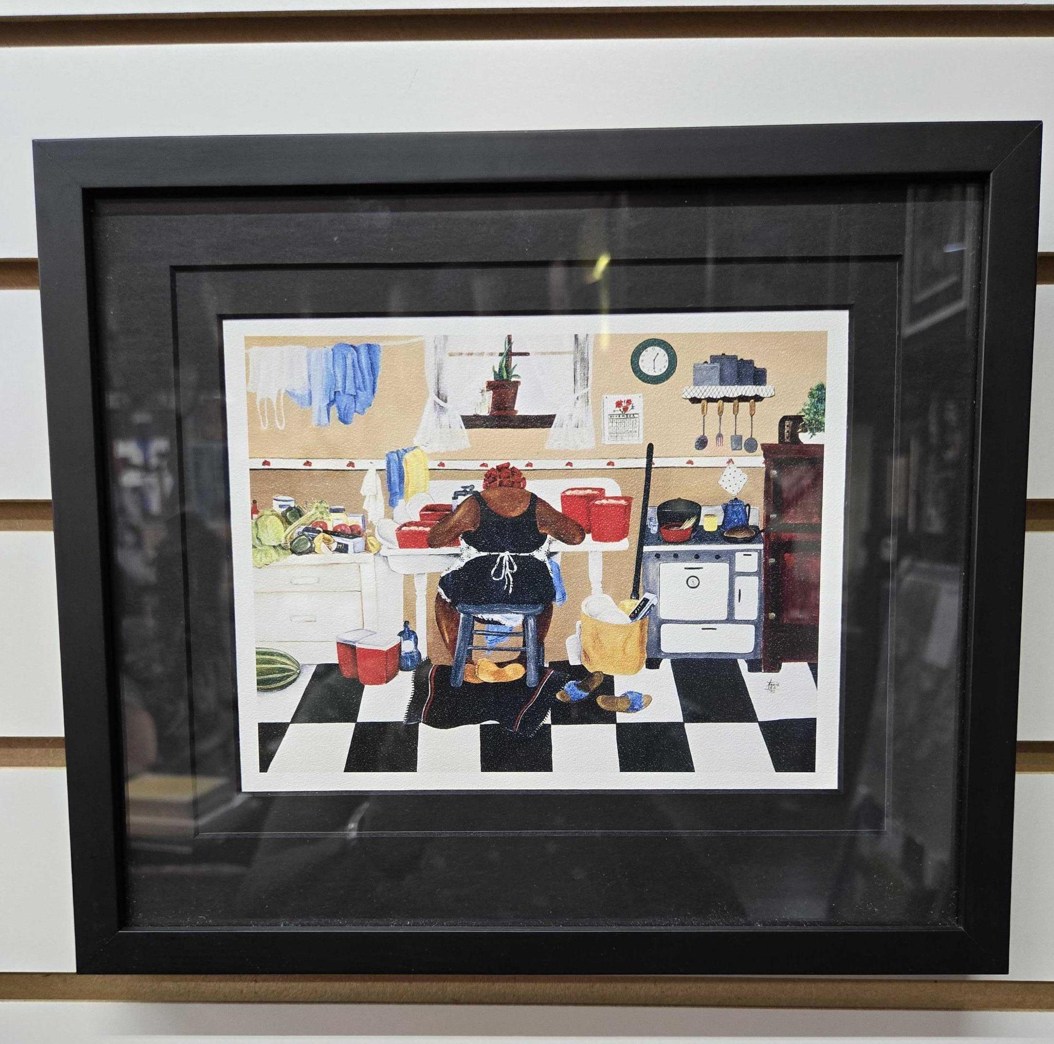 Sixty Pounds by Annie Lee, Framed Art Mini Print, African American Art ...