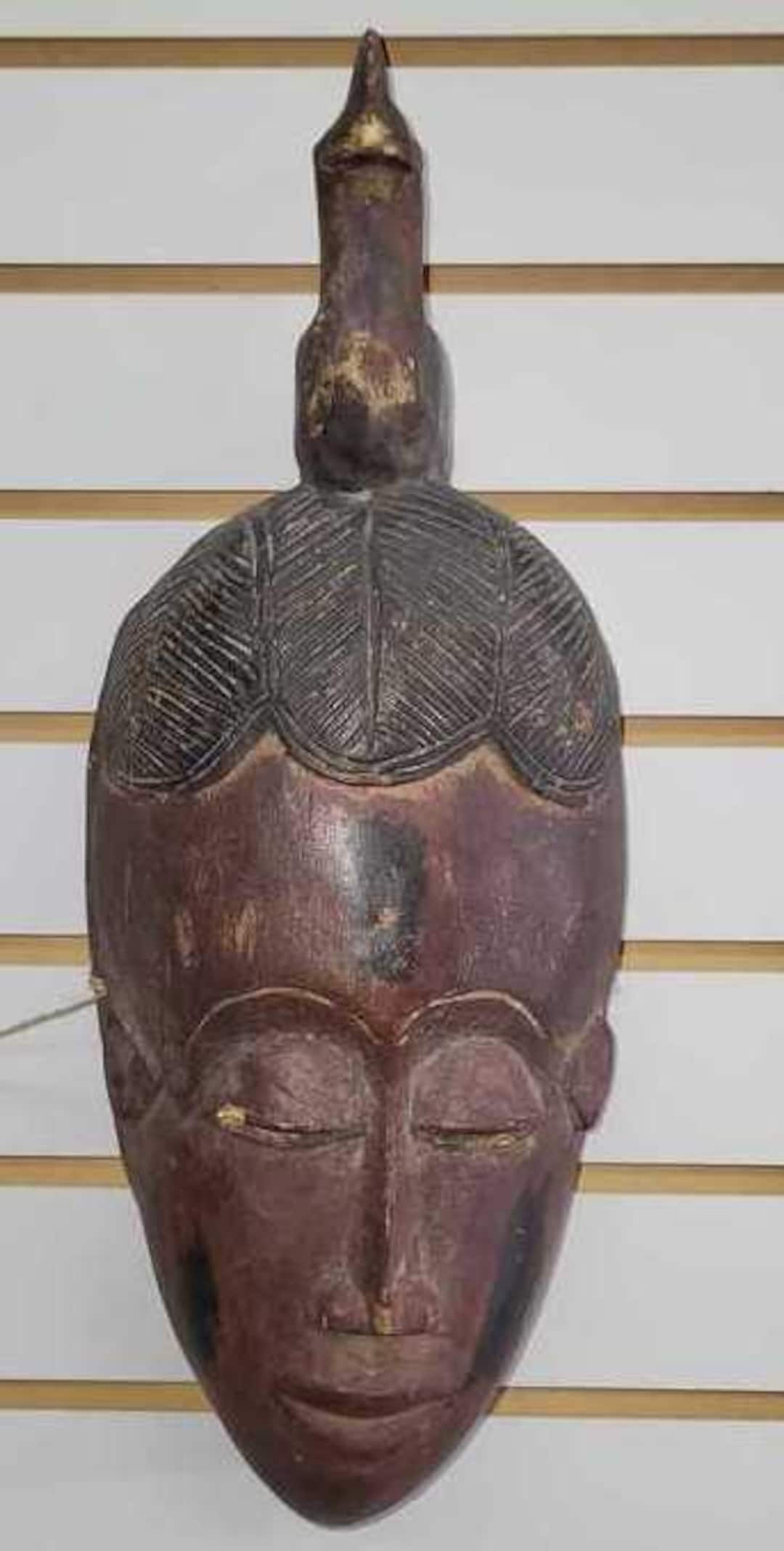 Hand-made Tribal Mask From Cameroon is 17 Inches Long by 9 Inches Wide ...