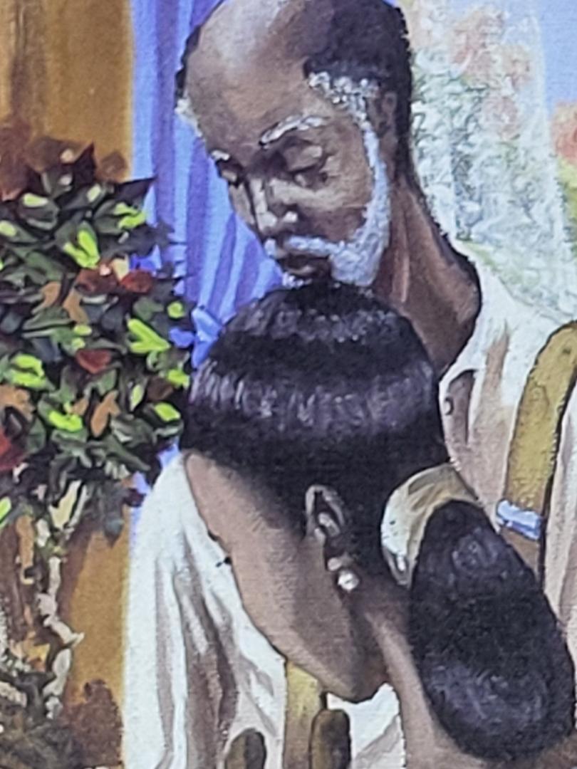 Blessing II by John Holyfield, Black Family Art, Black Religious Art ...