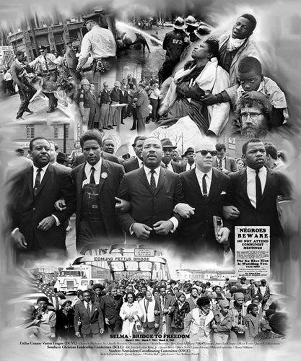 Selma: the Bridge to Freedom Art by Wishum Gregory, Black History ...