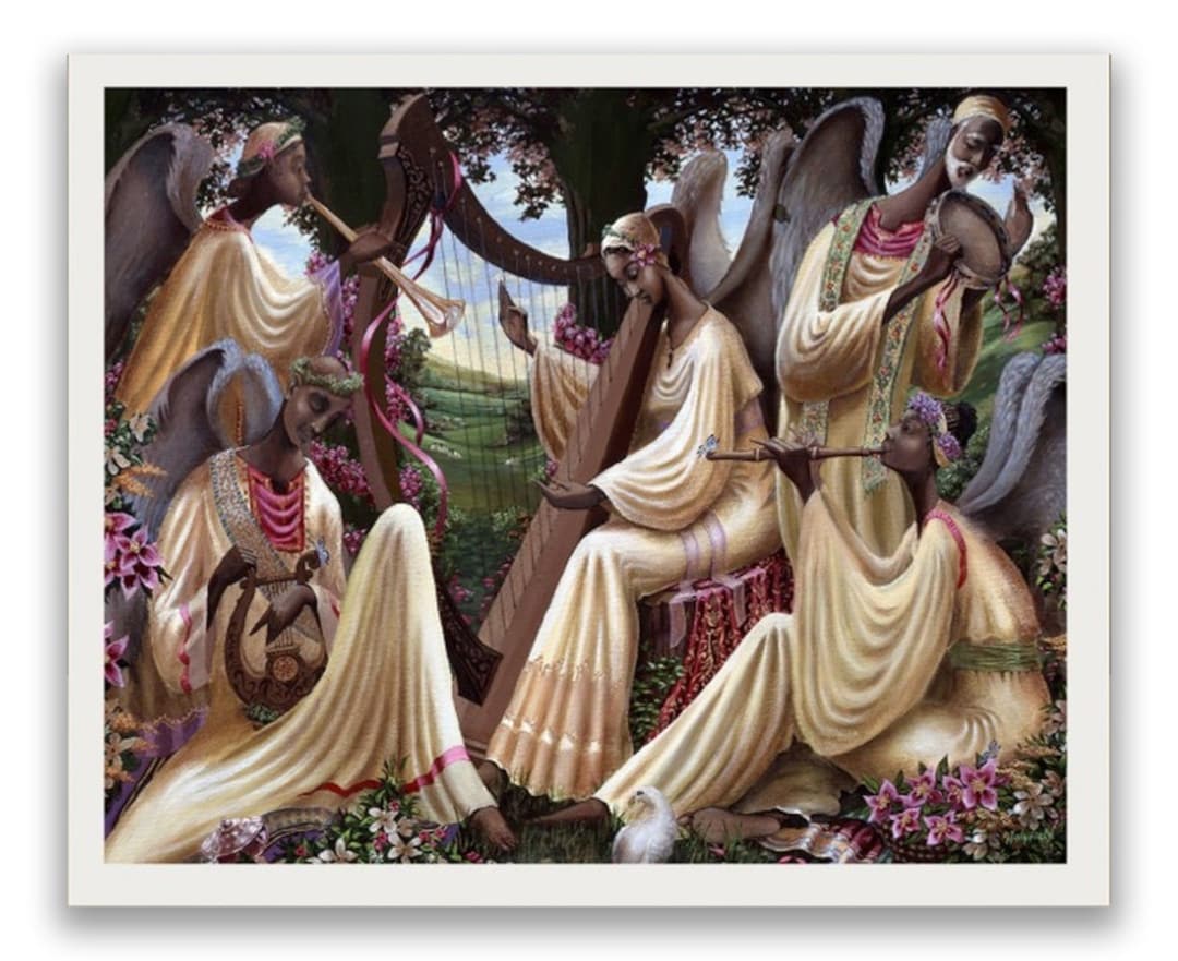 Symphony of Angels, John Holyfield, Black Angel Art, Black Spiritual ...