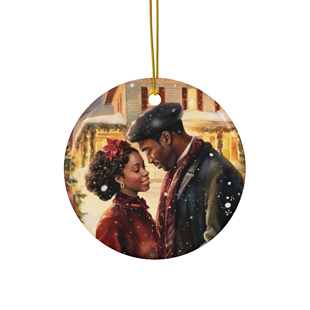 Ceramic Ornament, Vintage African American Couple Christmas Ornaments ...