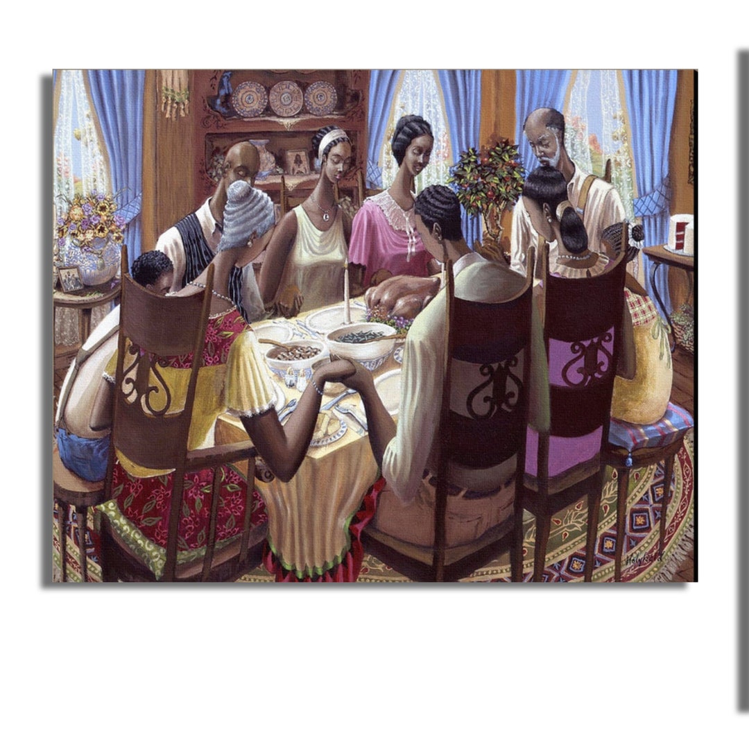 Blessing II by John Holyfield, Black Family Art, Black Religious Art ...