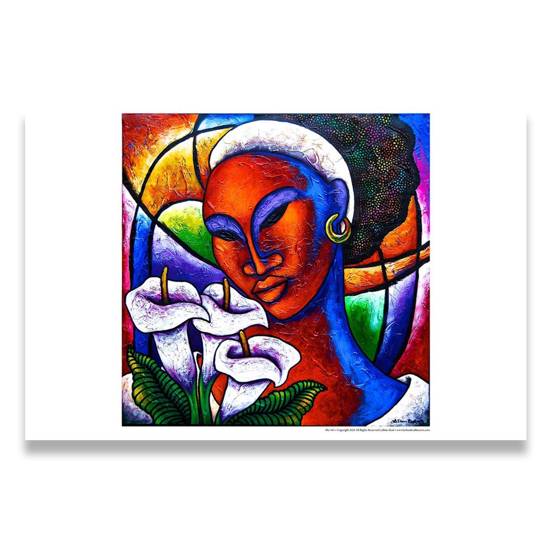 Interpretive Art / Portrait of a Woman / Beautiful Lady / - Etsy