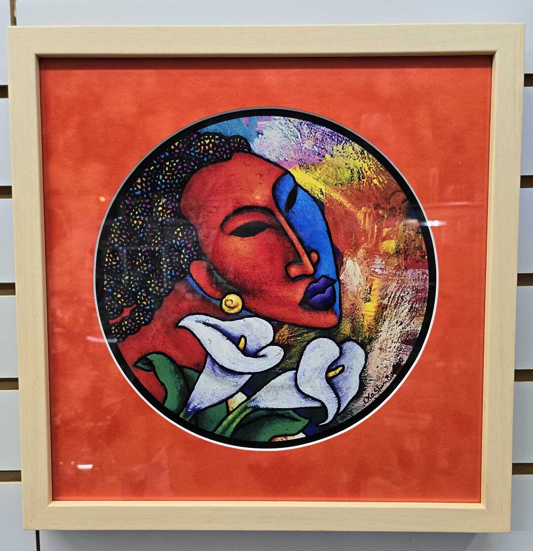 So Beautiful 24 by Lashun Beal, Framed African American Art, Framed Black Art, Black Art, Black ...