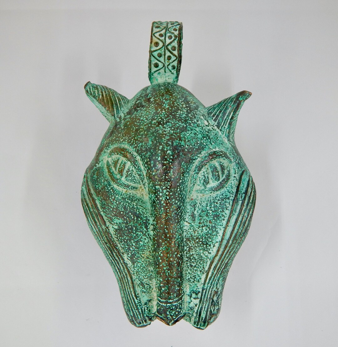Benin Bronze Mask: African Tribal Art, Home Decor (14x8x8 Inches) - Etsy