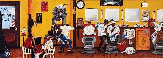 Spit Shine & Finger Wave by Annie Lee, Black Barber Art, Black People ...