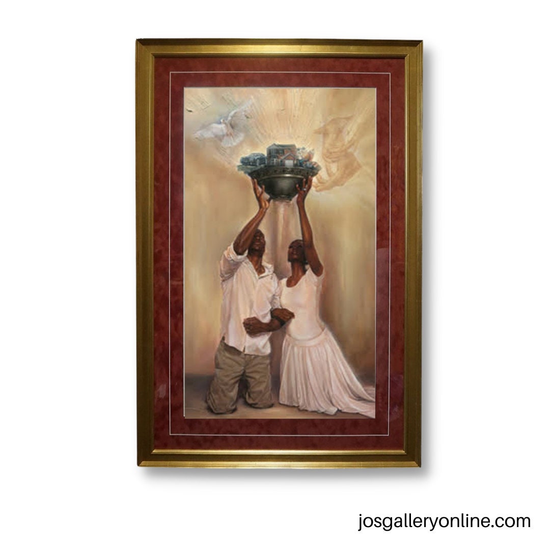 Give It All to God by Kevin Williams, WAK, Black Family Art, Black ...