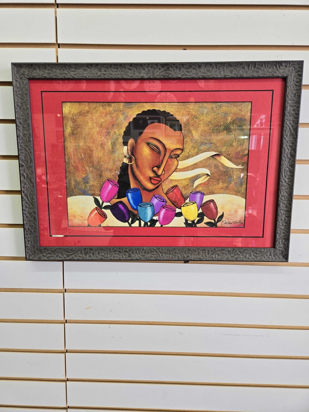 A World of Color by Lashun Beal, Framed African American Art, Framed Black Art, Black Art, Black ...