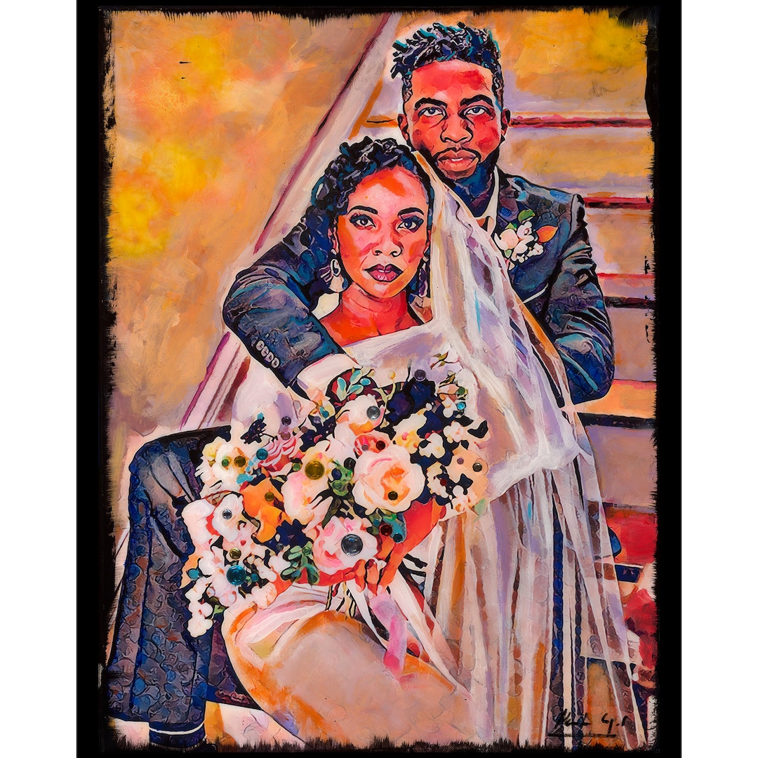 Bride and Groom by Marta Carvajal, Black Art, African American Art ...